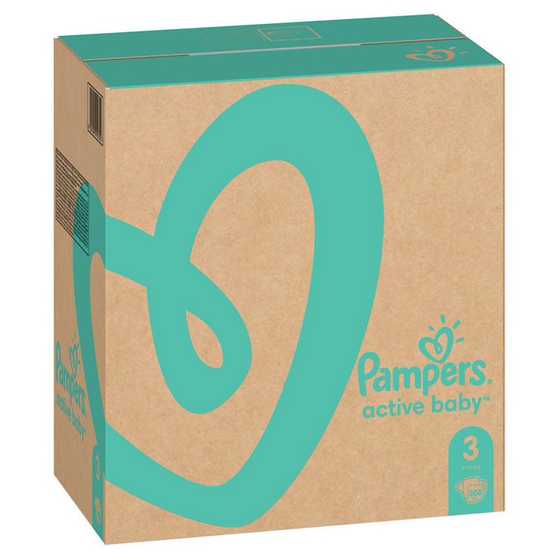 Scutece pentru copii PAMPERS Mega Box Midi № 3, 6-10 kg, 208 buc ...