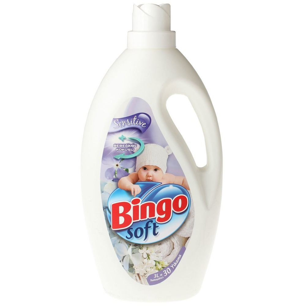 Clătitor de rufe BINGO Soft Sensitive, pentru copii, hipoalergenic, 3 L ...