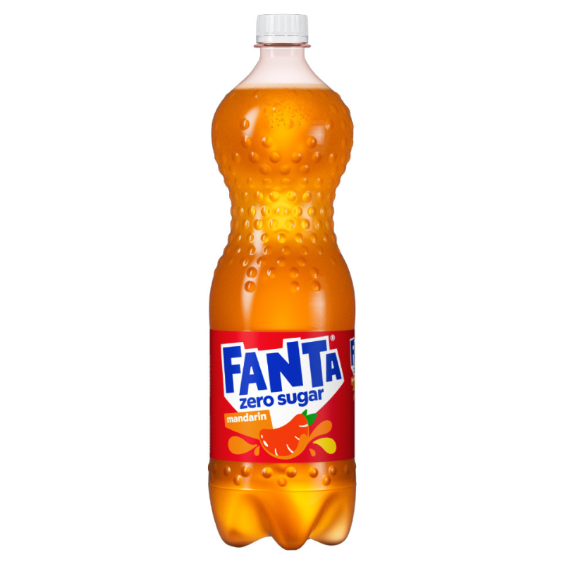 Bautura carbogazoasa FANTA Mandarin Zero Sugar, fara zahar, 1.25 L ...