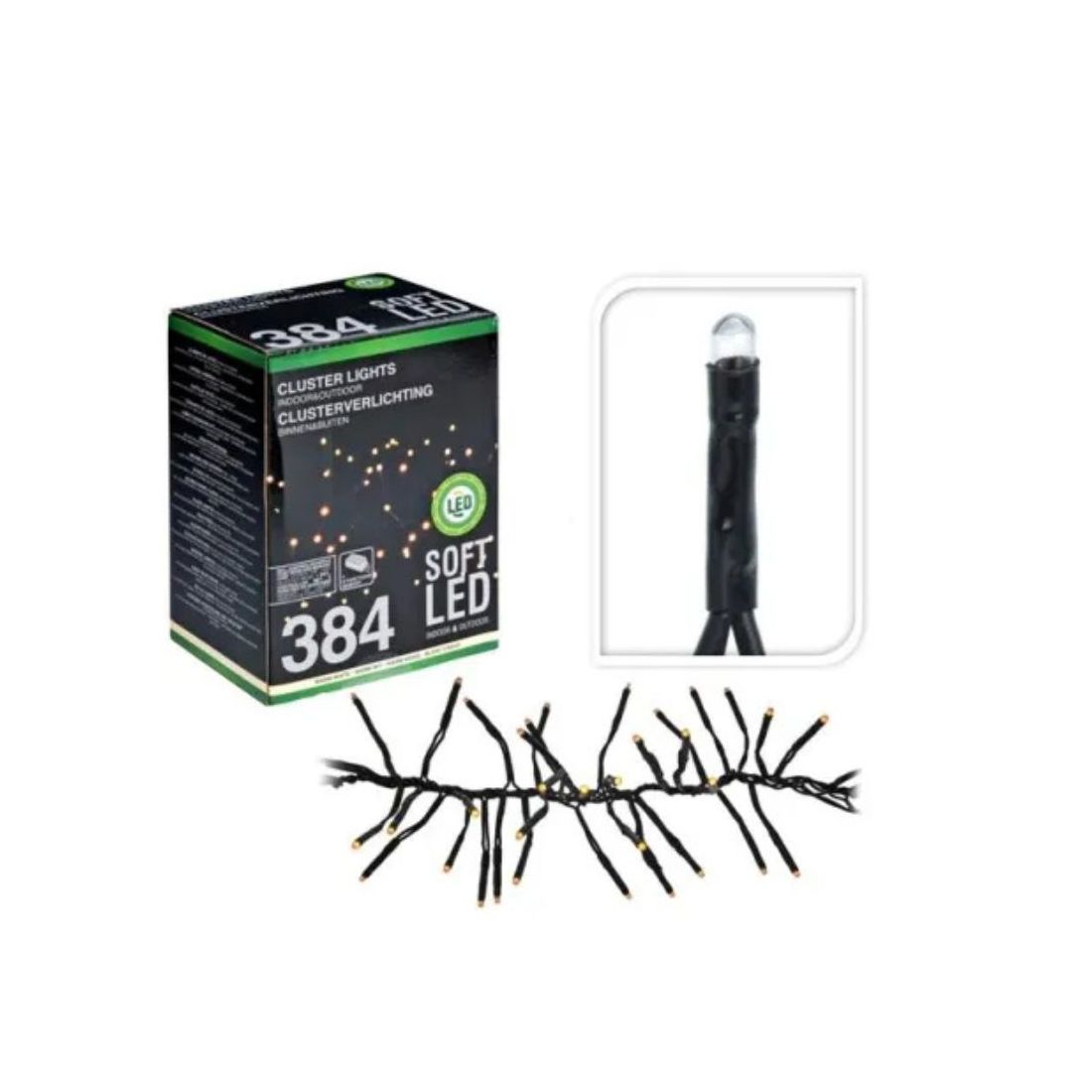 Luminite de Craciun "Dense" 384 micro LED alb-cald, 2.4 m cumpărare în ...